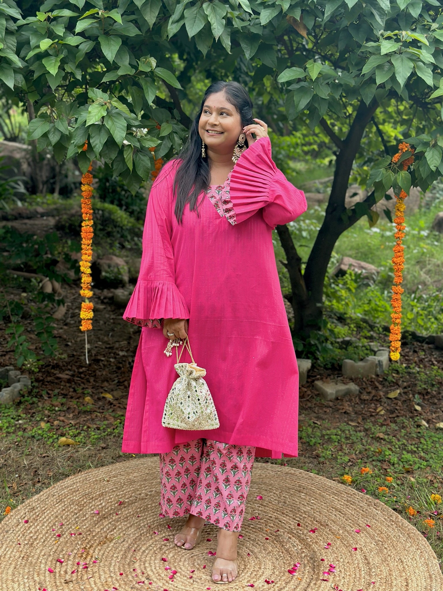 Gulaal 3 Piece Lurex Set